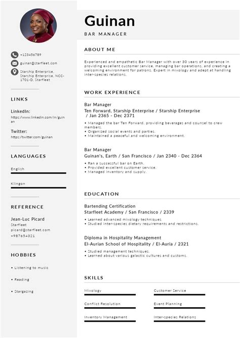 Bar Manager Resume Comprehensive Guide Bonus Tips