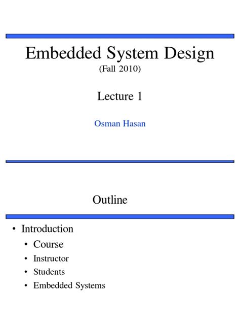 esd lecture 1 pdf embedded system information and communications