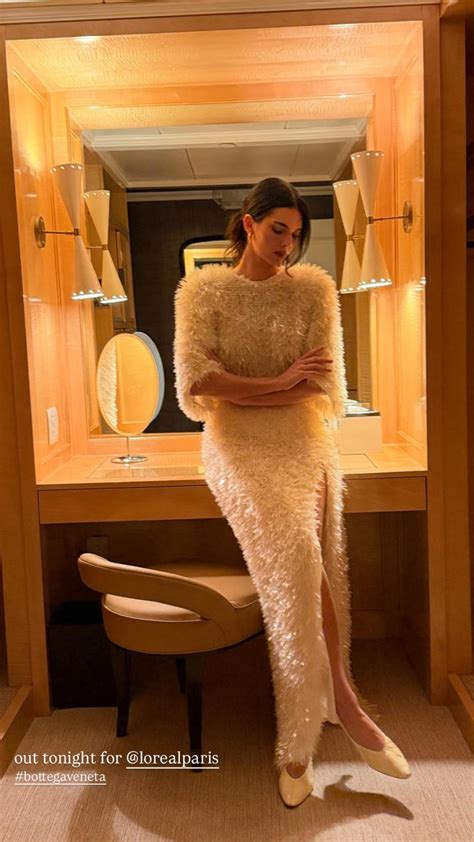 Kendall Jenners ‘furry Bottega Veneta Dress Is Actually Fully Beaded