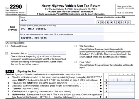 Irs Form 2290 Printable 2025