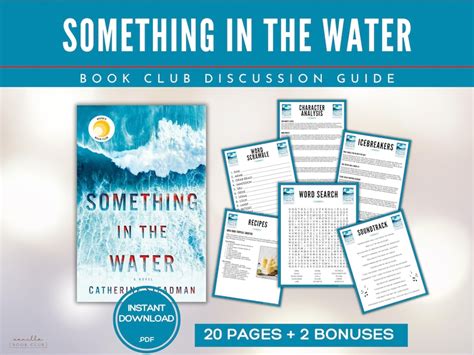 Something In The Water Book Club Guide Book Club Games Book Discussion