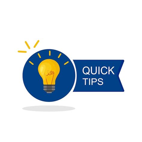 premium vector quick tips design template illustartion
