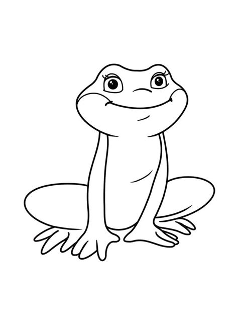 Hübscher Frosch Ausmalbilder Kostenlos Herunterladen Ausdrucken Oder