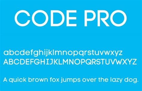 Code Pro Font