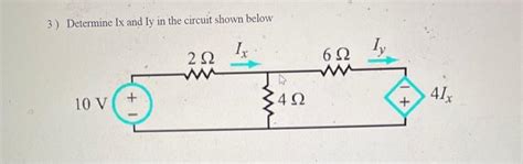 solved 3 determine ix and iy in the circuit shown below