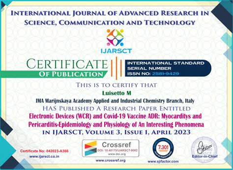 Pdf International Standard Serial Number Certificate Electronic