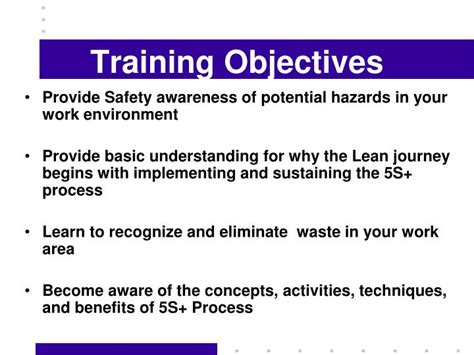Examples Of Training Learning Objectives At Thomas Castro Blog