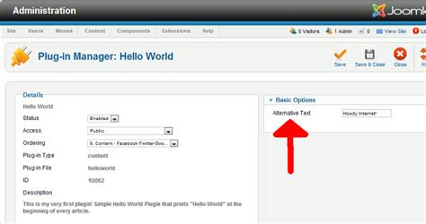 Understanding Joomla Plugin Parameter Fields Inmotion Hosting