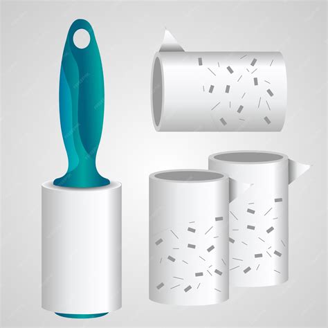 Premium Vector Vector Lint Roller Adhesive Lint Roller With A Sticky