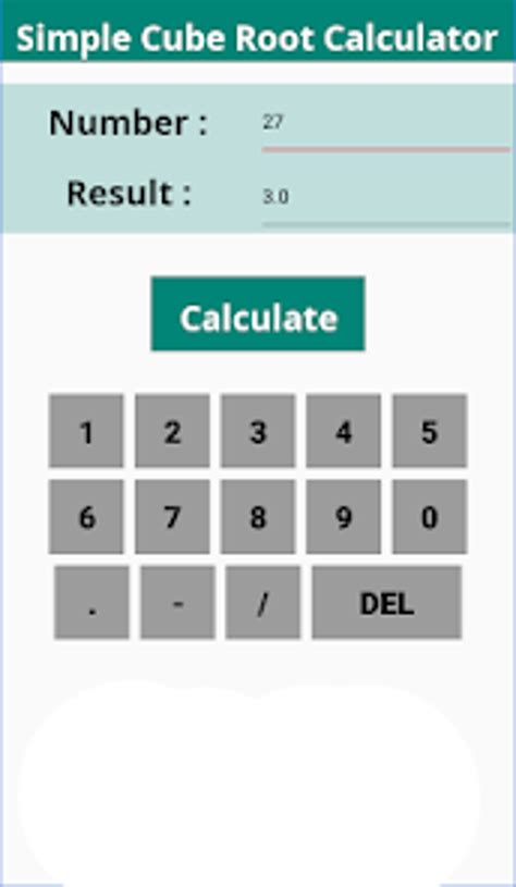 Simple Cube Root Calculator For Android Download