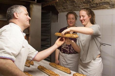 Paris French Baking Class Baguettes And Croissants In A Bakery Baking