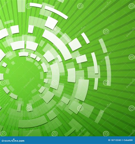 Green Technology Background Stock Vector Illustration Of Template