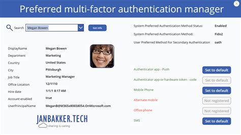 Manage User Preferred Multi Factor Authentication Method In Microsoft