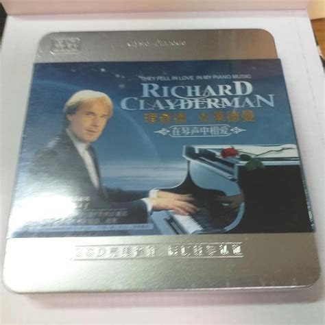 理查克萊德曼richard Clayderman情歌精選3cd精裝鐵盒收愛如潮水desperado 夜等內蒙版未拆 蝦皮購物