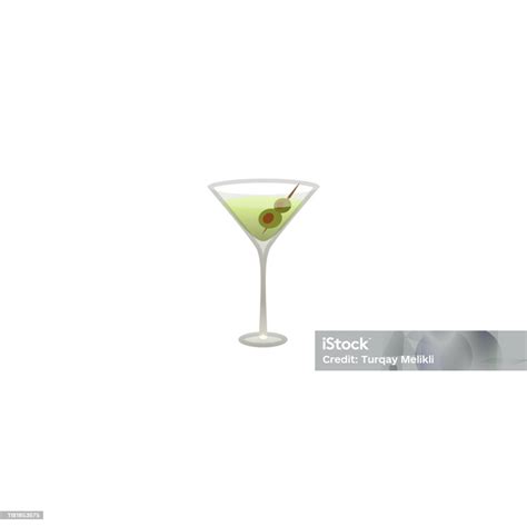 칵테일 유리 벡터 아이콘입니다 마티니 마시는 유리 고립 된 이모티콘 이모티콘 일러스트 이모티콘에 대한 스톡 벡터 아트 및 기타 이미지 이모티콘 술 마실 것 칵테일
