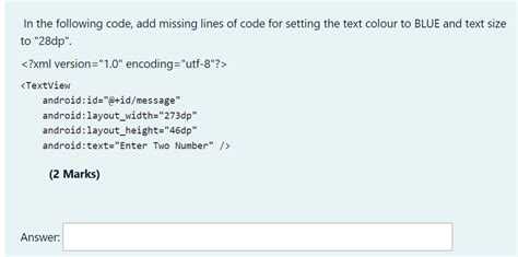 solved in the following code add missing lines of code for
