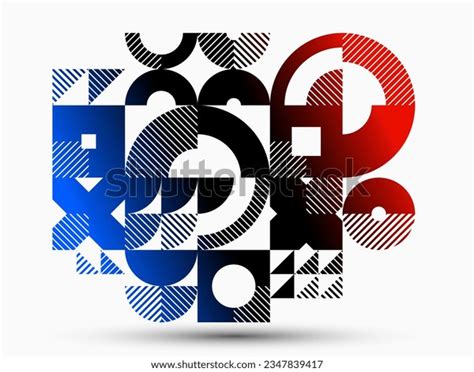 Abstract Geometric Stripy Vector Background Linear Stock Vector Royalty Free 2347839417