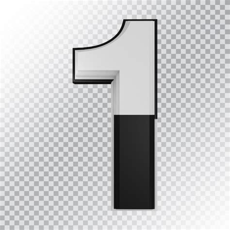 Premium Psd Psd 3d Number Rendering