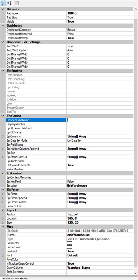Dashboard Tracker Combobox Setup Epicor Erp 10 Epicor User Help Forum