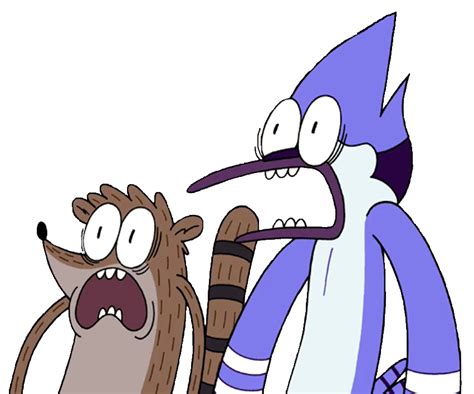 Mordecai And Rigby Scared Vector By Ppgfanantic2000 On Deviantart