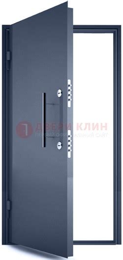 Черная металлическая бронированная дверь ДБ-1 - технические ...
