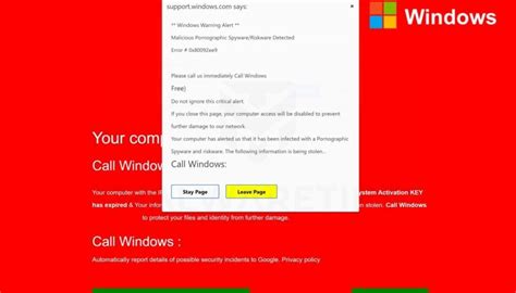 How To Remove Windows Security Alert Tech Support Scam