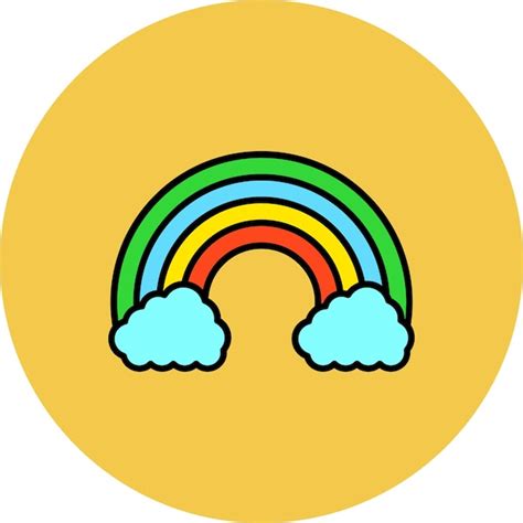 Premium Vector Rainbow Icon