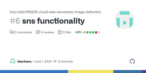 Sns Functionality By Kberhanu · Pull Request 6 · Hieu Tylerfit5225