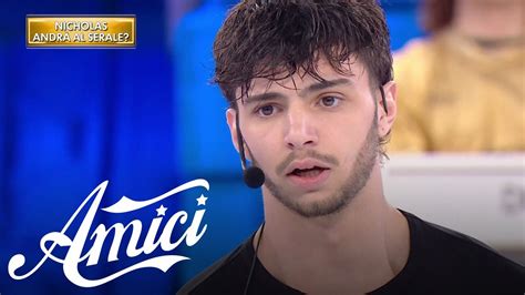 Amici 23 Nicholas Ti Sento Youtube