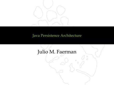 Ppt Java Persistence Architecture Powerpoint Presentation Free