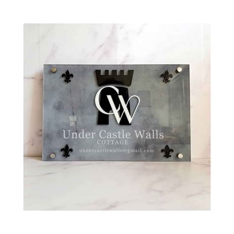 Plexiglass Sign Laser Cut Text Or Logo And Printed Text