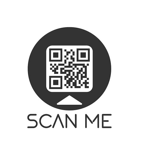 Premium Vector Qr Code For Smartphone Inscription Scan Me With Smartphone Icon Qr Code For