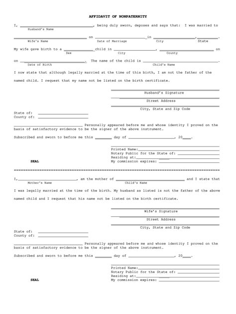 Printable Free Affidavit Of Non Prosecution Form Texas Printable Word