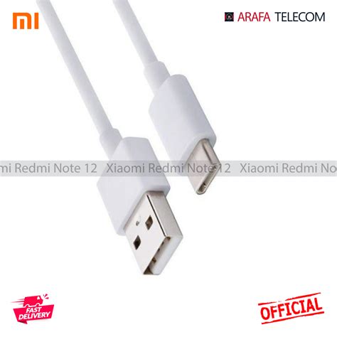 Xiaomi Redmi Note 12 Orginal Cable Arafa Telecom