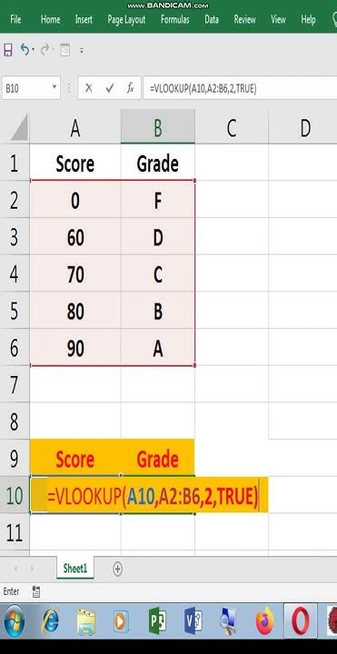 How To Find Grade In Excel Vlookupformula Vlookup Vlookupfunction Youtube