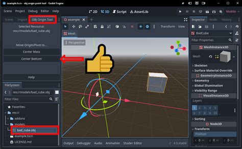 Obj Originpivot Tool Godot Asset Library
