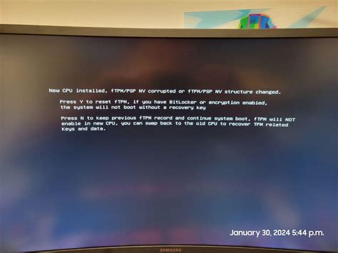 New Cpu Installed Message Rpcbuild