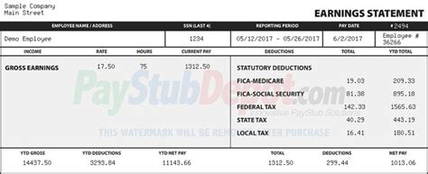 Paystub Generator Real Check Stubs Create A Pay Stub