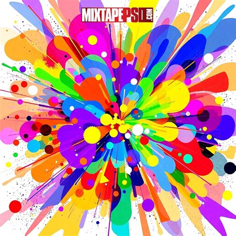 Iridescent Flyer Background 2 Mixtapepsd