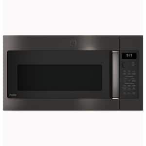 Ge Profile 17 Cu Ft Over The Range Microwave In White With Air Fry