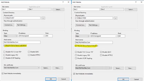 IIS Hosting Multiple HTTPS Sites On One IP Address Experts Exchange