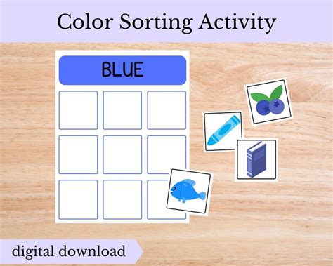 Color Sorting Activity Digital Download Etsy
