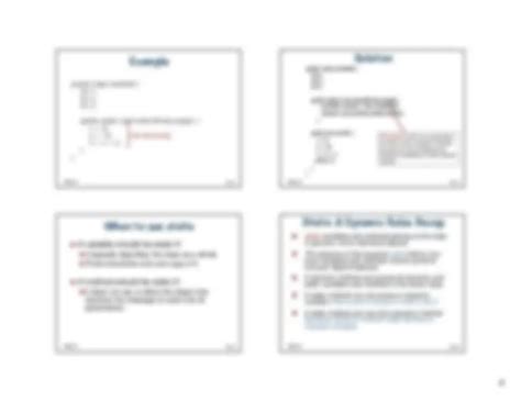 The Math Class And Dynamic Vs Static Lecture Slides Ese 112