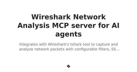 Wireshark Network Analysis Mcp Server For Ai Agents