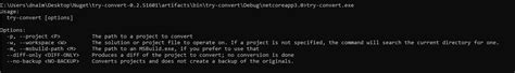 How Do I Actually Apply The Dotnet Try Convert To Files To Convert To Net Core Stack Overflow