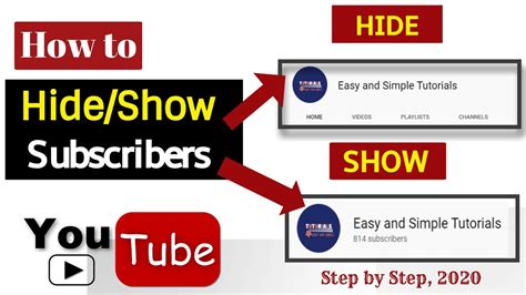 How To Hide Subscribers On YouTube Channel With PC Mobile Complete Guide 2020 YouTube