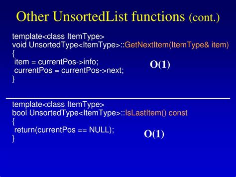 Ppt Unsorted Lists Powerpoint Presentation Free Download Id5991181