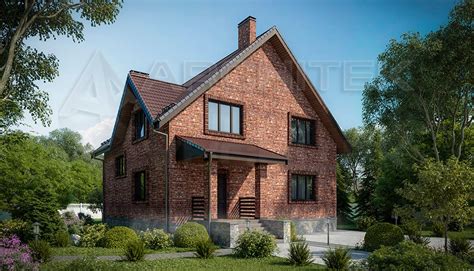 Vr 098 P проект загородного дома из газобетона 1094x1392 с мансардой