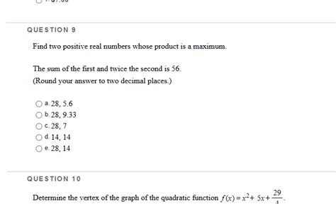 Solved 00100 Questions Find Two Positive Real Numbers