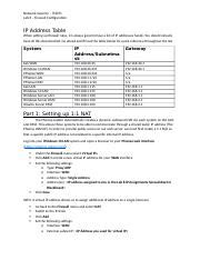 Lab Firewall Configuration Docx Network Security It Lab Firewall Configuration